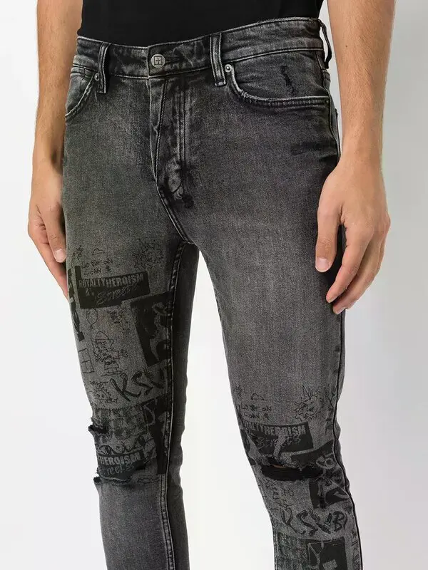 Ksubi Van Winkle Mash Up Slim Fit Jeans