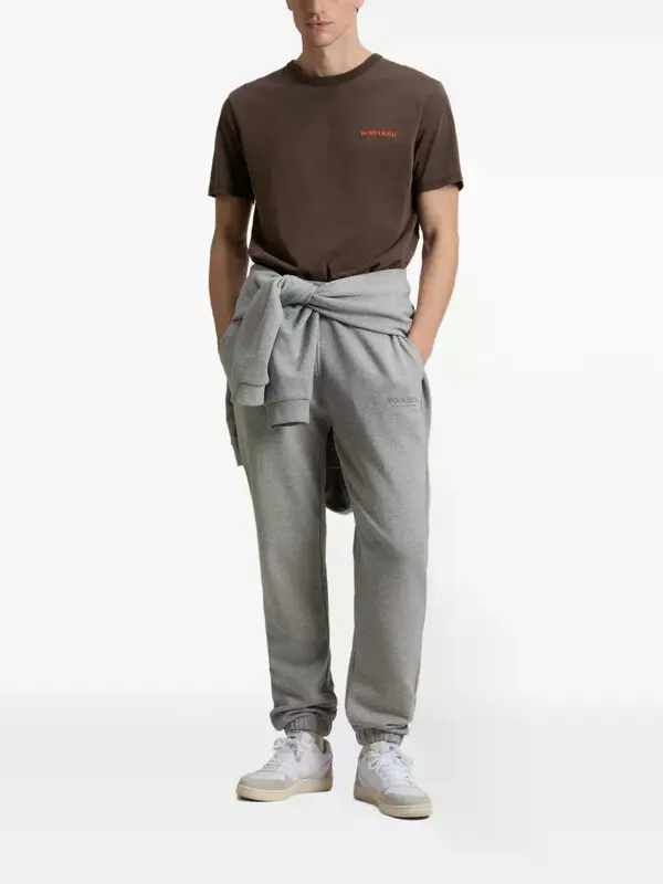 Woolrich Garment-dyed Graphic-print T-shirt