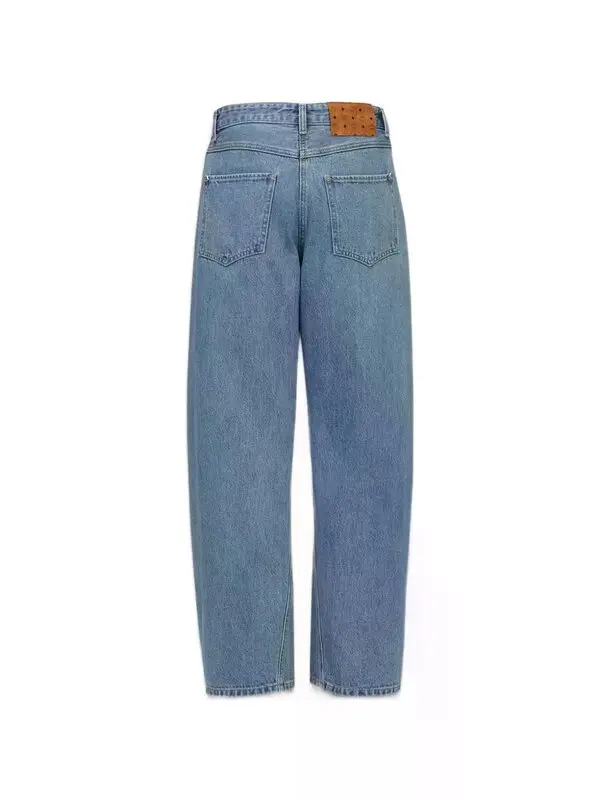 Mcm Logo Print Straight-leg Jeans
