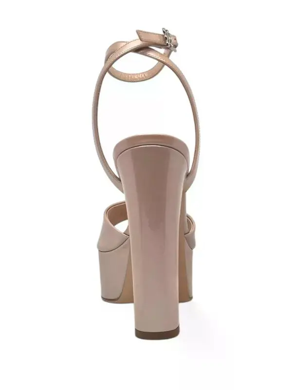 Casadei Patent Platform Sandals
