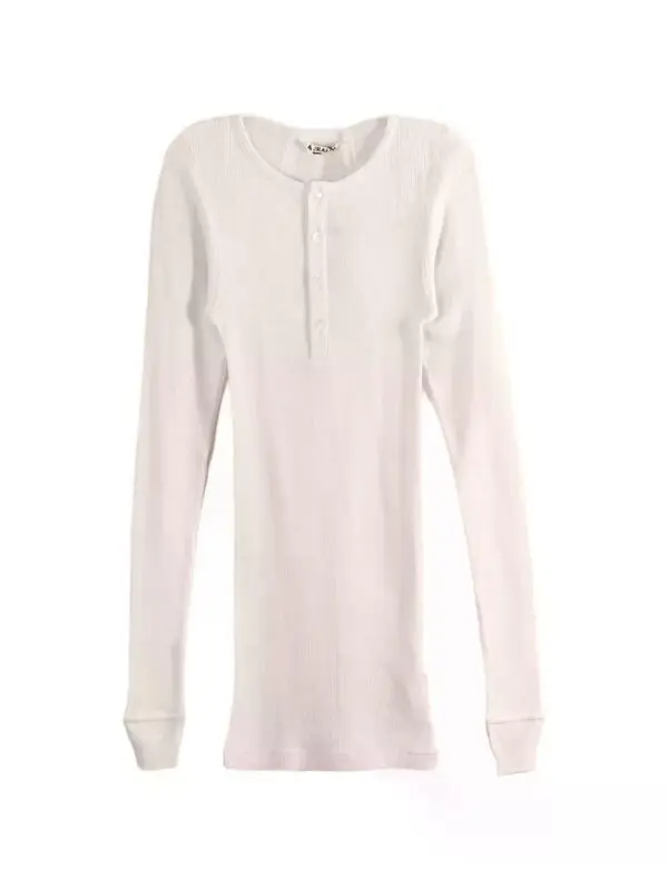 Auralee Ribbed-knit Long-sleeve Top - Neutrals