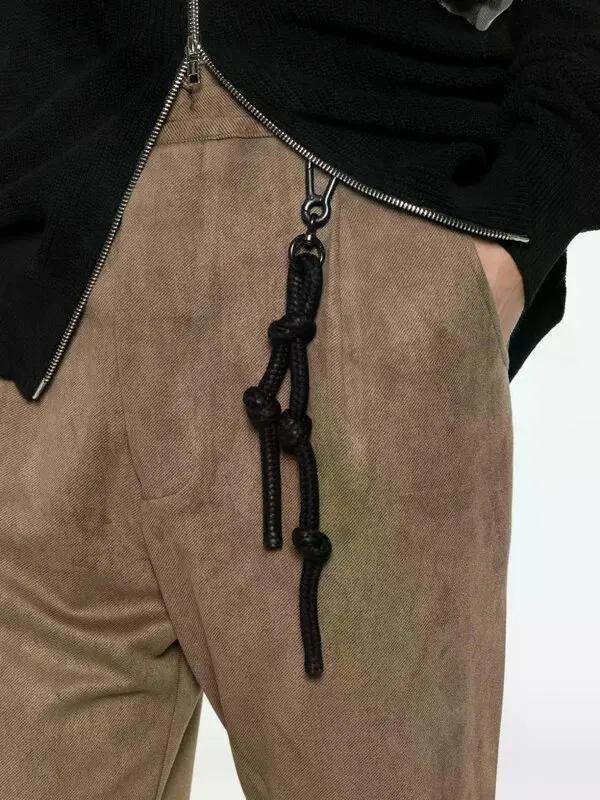 SONG FOR THE MUTE Drawstring Waist Rope Detail Trousers