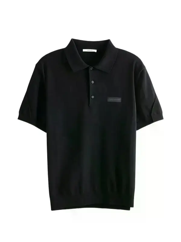 Givenchy Logo-patch Polo Shirt - Black