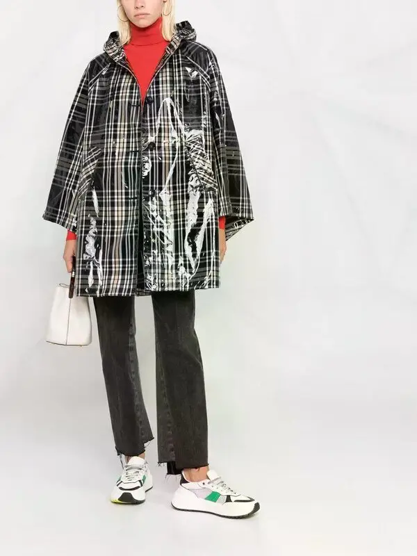 Woolrich Hunting Check Print Raincoat