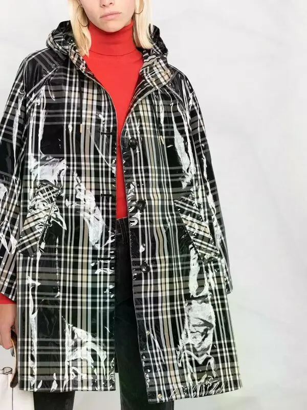 Woolrich Hunting Check Print Raincoat