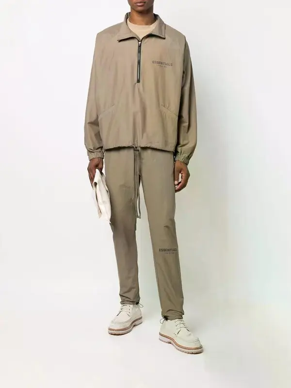 Fear Of God Logo Print Track Pants - Green