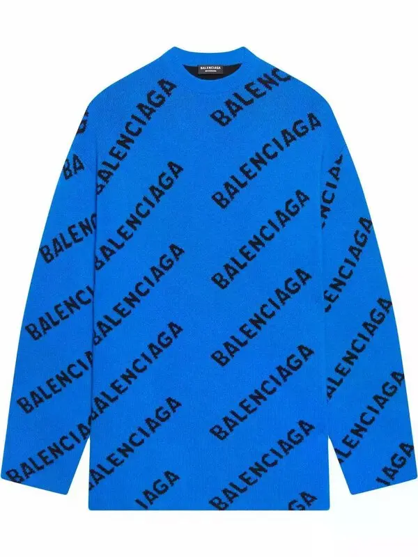 Balenciaga All-over Logo Jumper