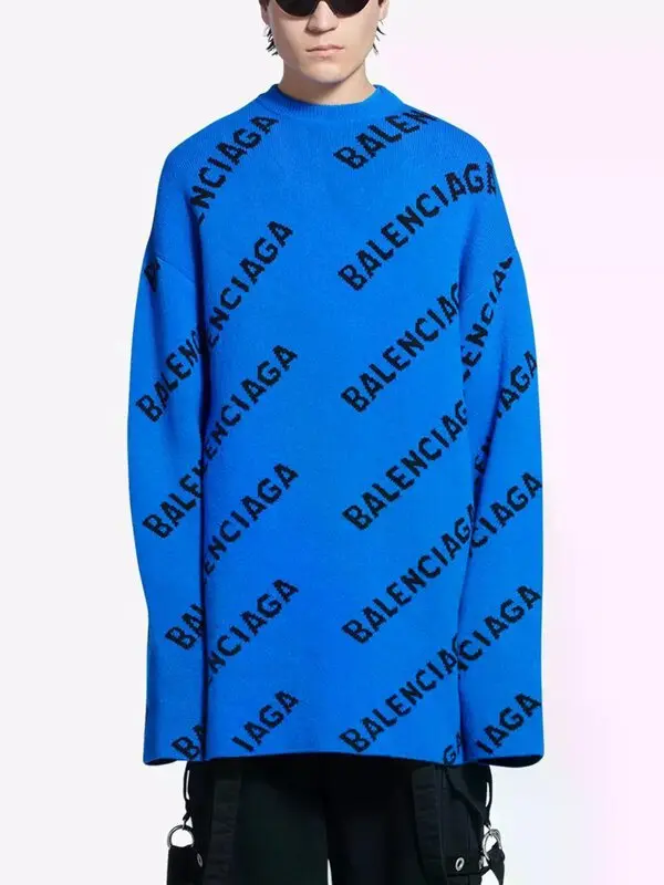 Balenciaga All-over Logo Jumper