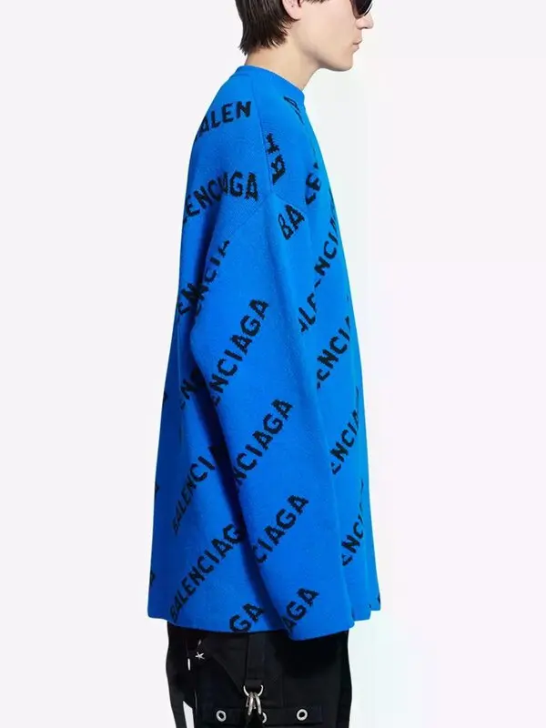Balenciaga All-over Logo Jumper