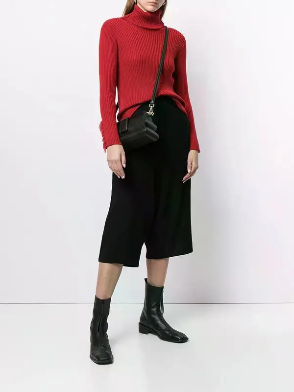 Y’s Fringed Ribbed Jumper