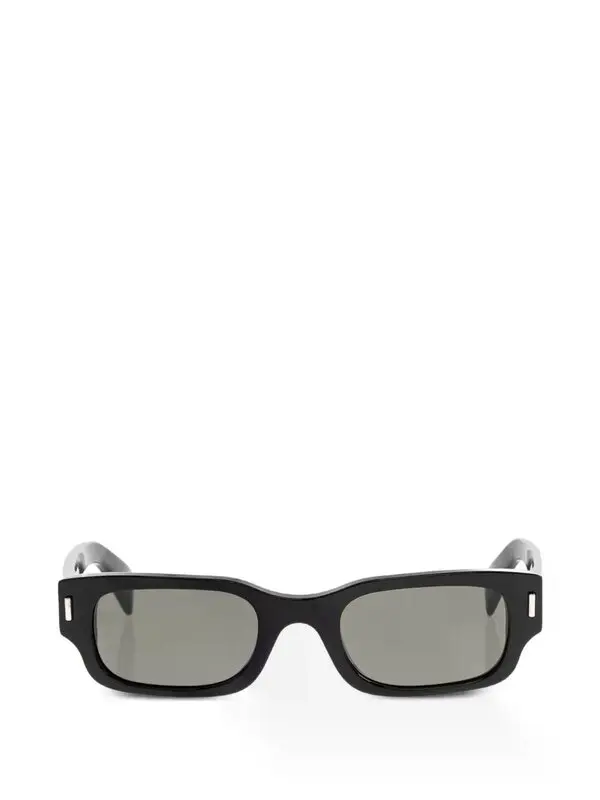 Alexander McQueen T-bar Rivet Panthos Sunglasses - Black