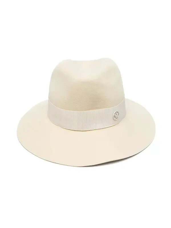 MAISON MICHEL Henrietta Wool Felt Fedora Hat - Neutrals