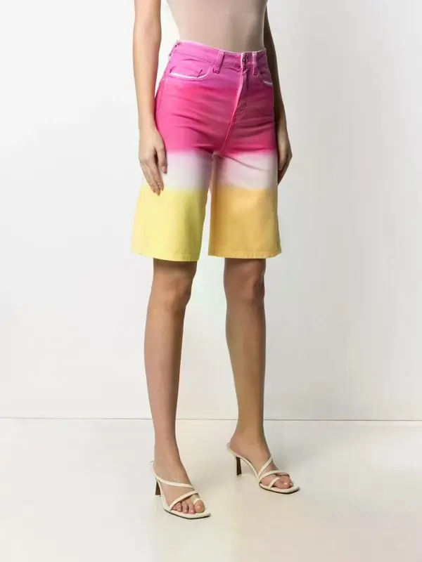 IRENEISGOOD High-rise Gradient Denim Shorts