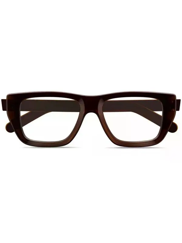 Gucci Rectangle Frame Glasses - Brown