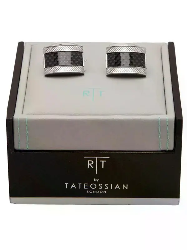 Tateossian Embossed Enamel Cufflinks