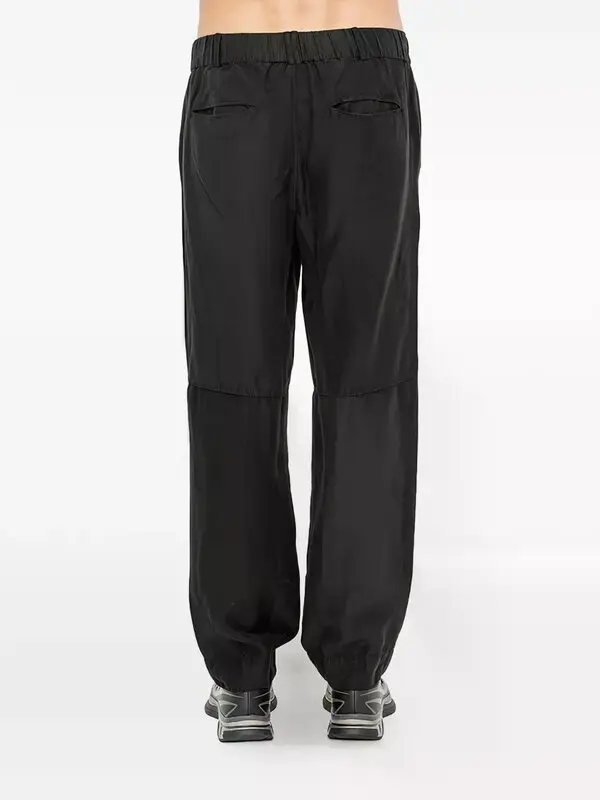 Andrea Ya'aqov Cropped Drawstring Trousers - Black
