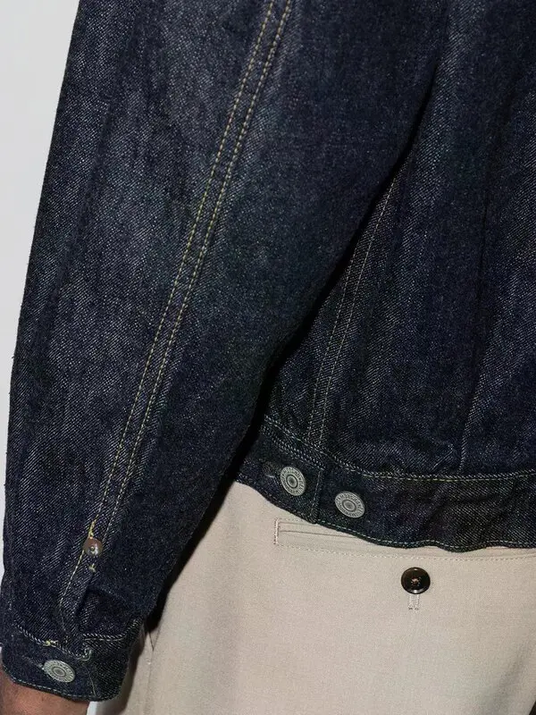 ORSLOW Contrast-stitched Denim Trucker Jacket