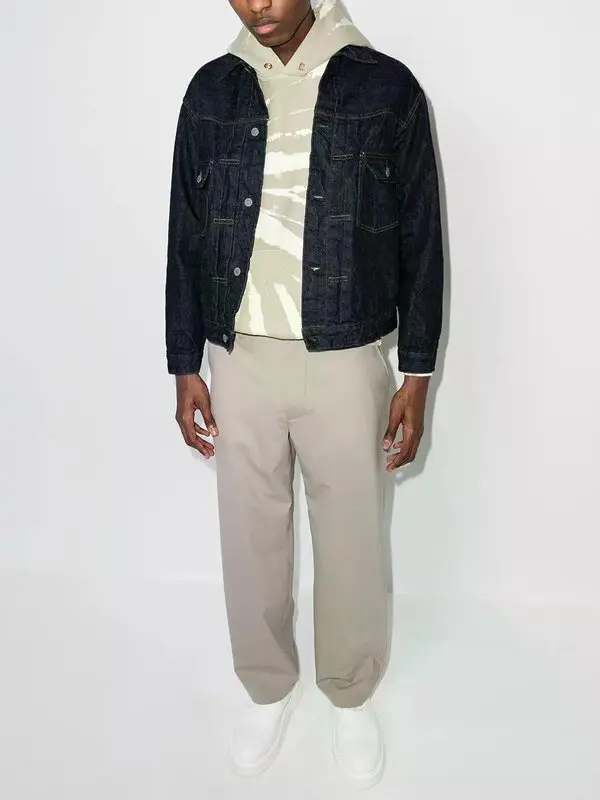 ORSLOW Contrast-stitched Denim Trucker Jacket
