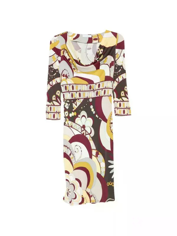 Emilio Pucci Printed Midi Dress - Red
