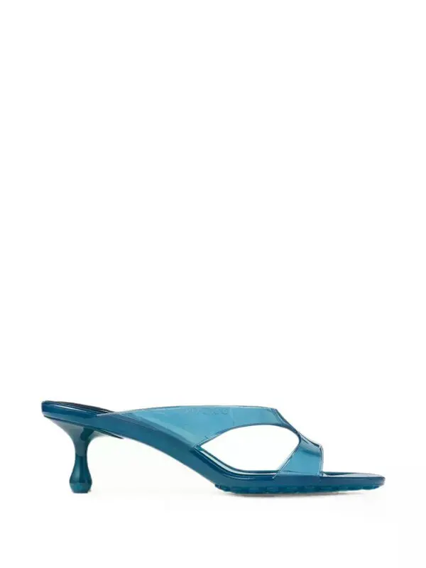 JIMMY CHOO Jelly Drop 50 Light Lagoon Jelly Sandals - Blue