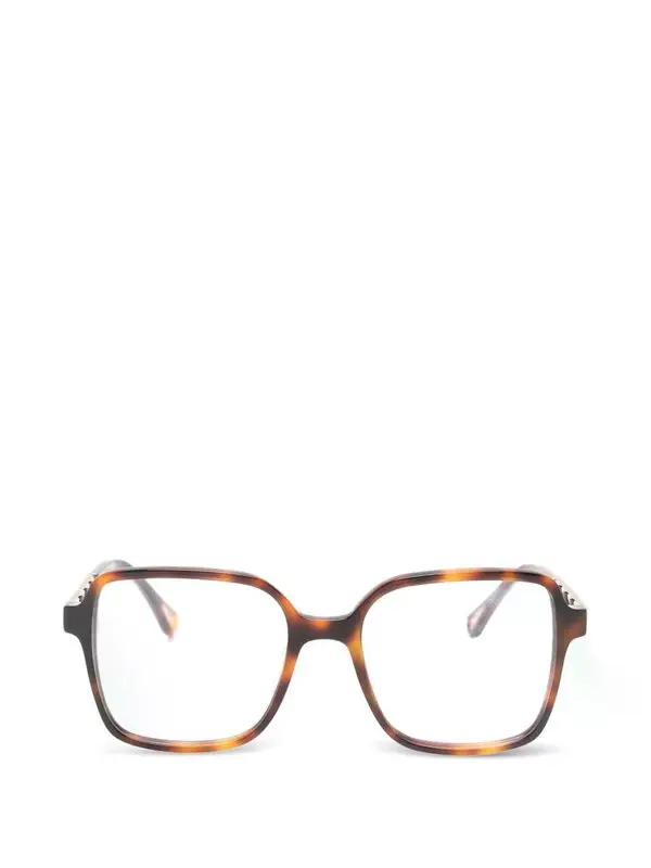 Zadig&Voltaire Tortoiseshell-effect Chain-link Eyeglasses - Brown