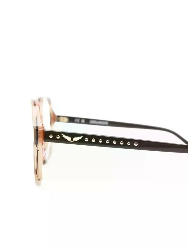 Zadig&Voltaire Geometric-frame Eyeglasses - Brown