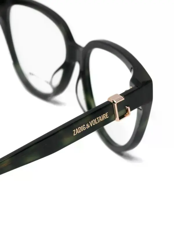 Zadig&Voltaire Tortoiseshell-effect Cat-eye Eyeglasses