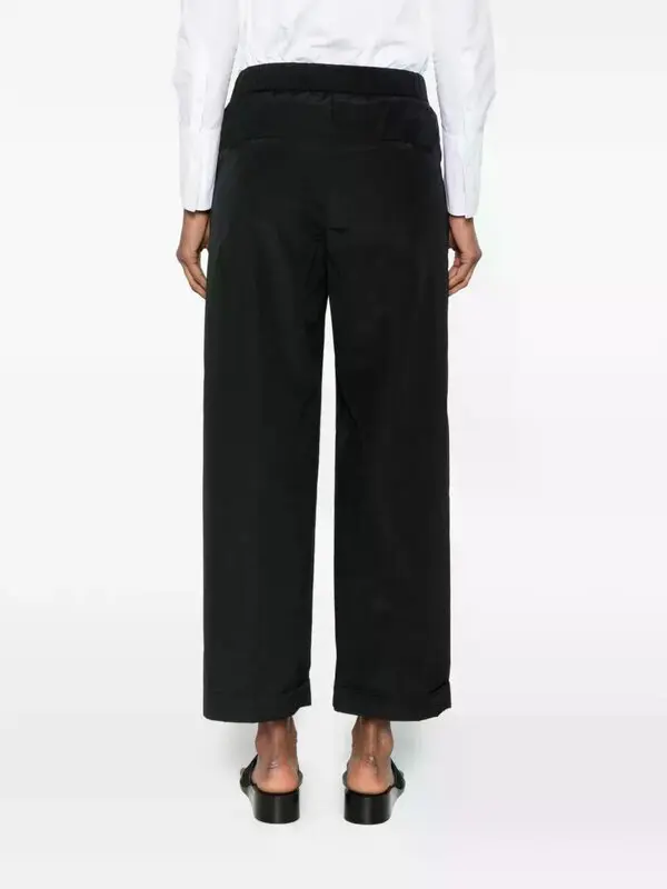 Peserico Elasticated Waistband Turned-up Cuff Trousers