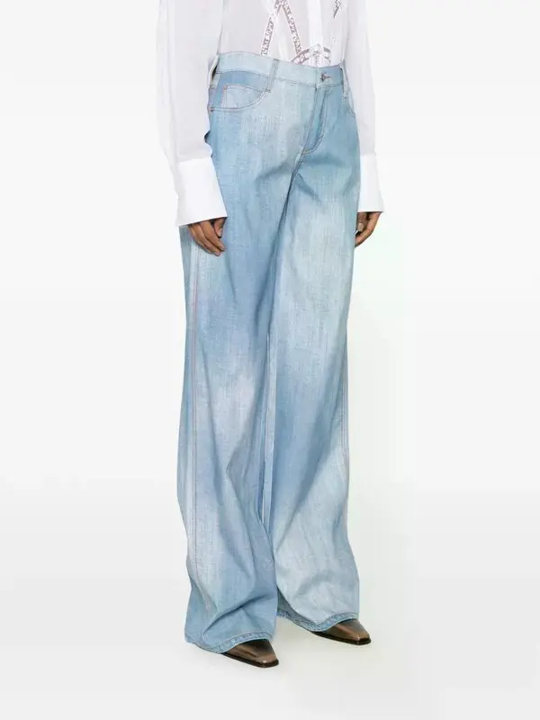 Ermanno Scervino Light Wash Wide Leg Jeans