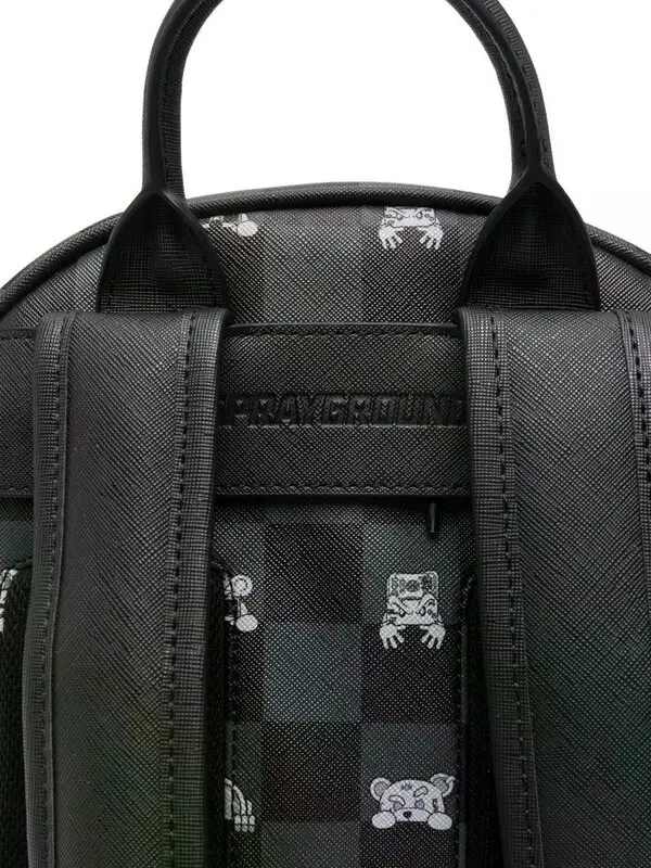 SPRAYGROUND Shark-mouth Checkered Backpack
