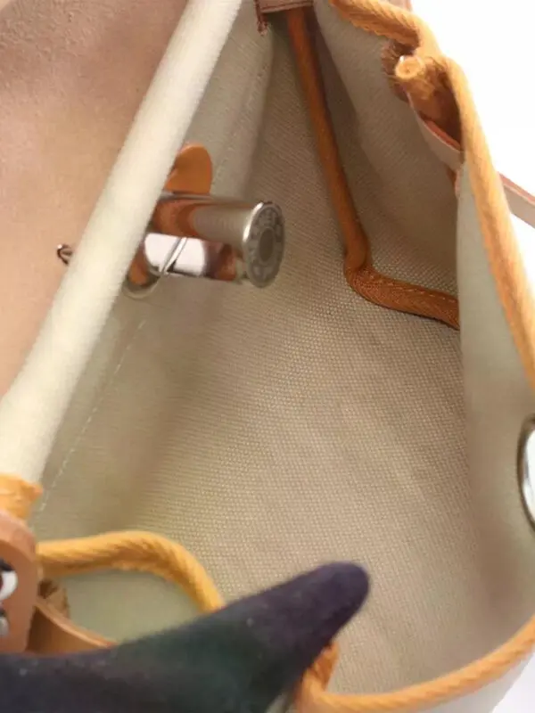Hermès Military Toile And Vache Hunter Herbag Zip 20 Crossbody Bag - Neutrals