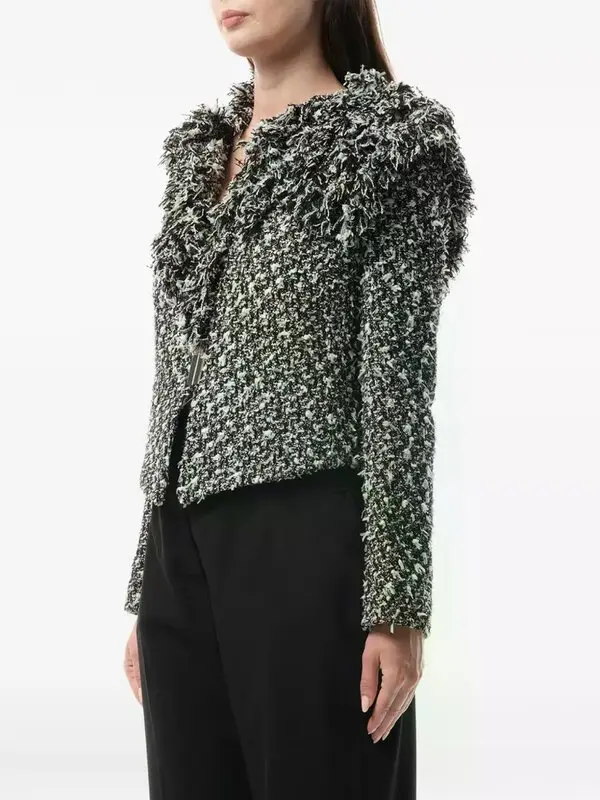 LANVIN Tweed Jacket With Frayed Edges