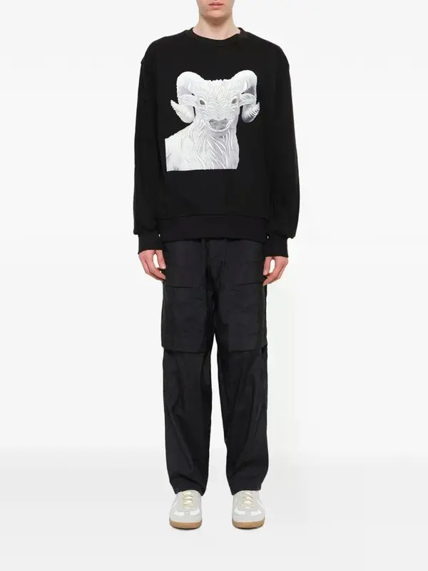 JUUN.J Ram Embroidered Sweatshirt