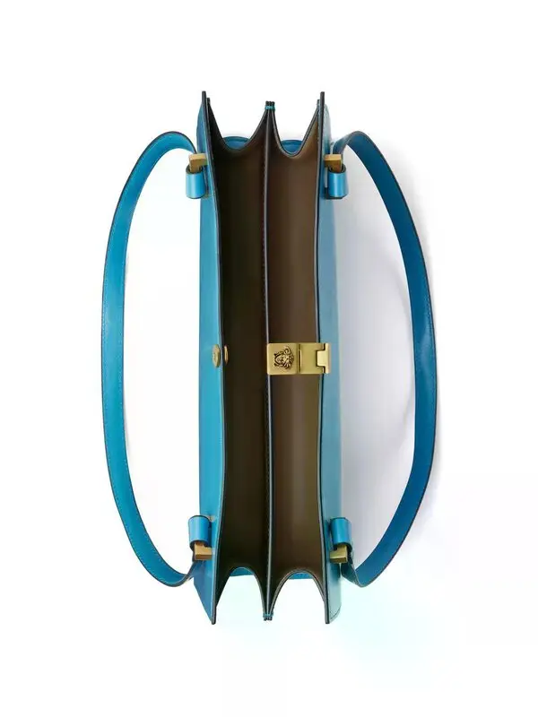 Versace Severine Leather Tote Bag - Blue