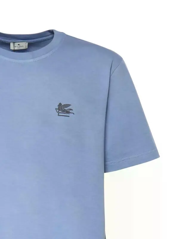Etro Pegaso-embroidered Graphic-print T-shirt
