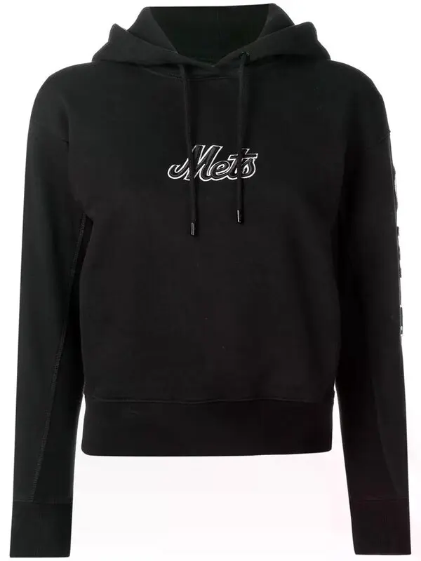 COUNTY OF MILAN Logo Embroidered Hoodie - Black