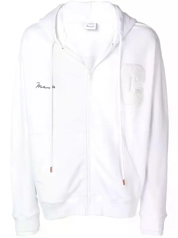 COUNTY OF MILAN X Muhammad Ali Zip Front Hoodie - White