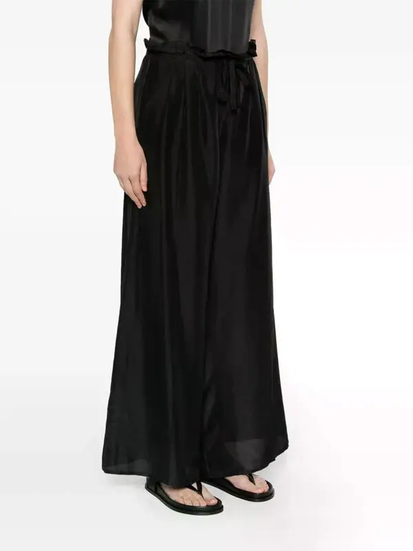 FORTE_FORTE Wide-leg Silk Trousers