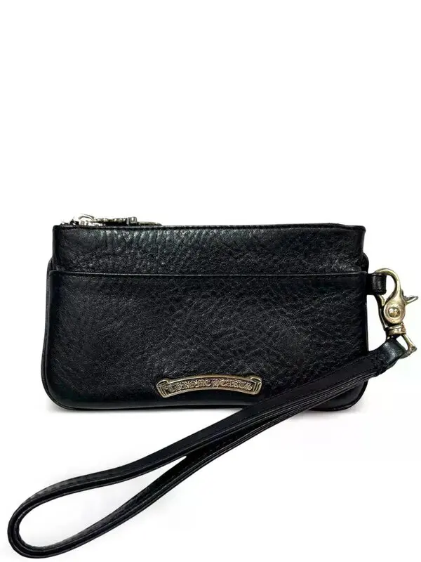 Chrome Hearts Cross-patch Leather Wallet