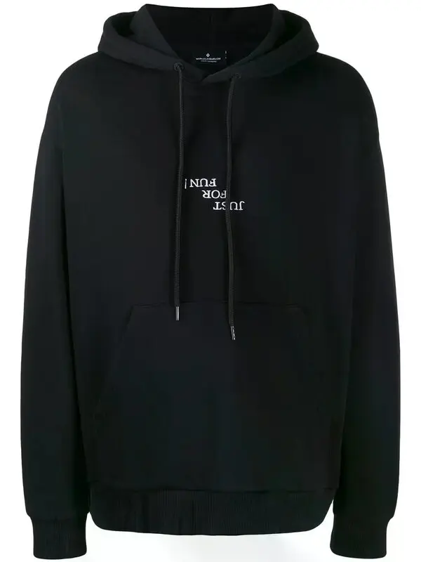 COUNTY OF MILAN Hoodie With Rear Logo Print - Black