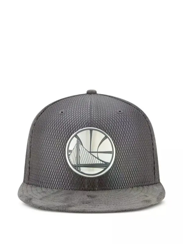 New Era 9fifty Golden State Warriors On The Court Snapback Cap - Grey