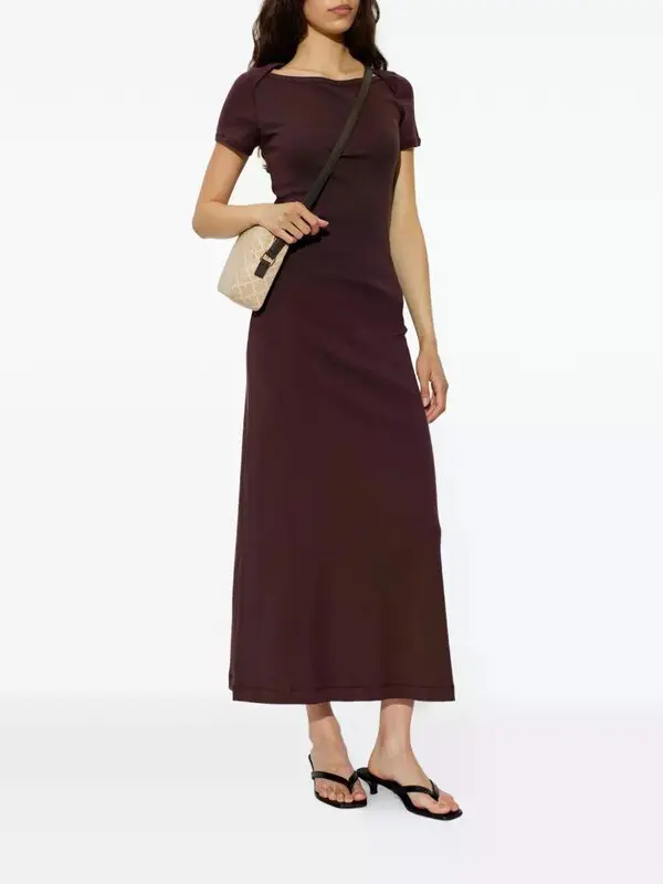 BY MALENE BIRGER Irina Ribbed Boatneck Maxi Dress