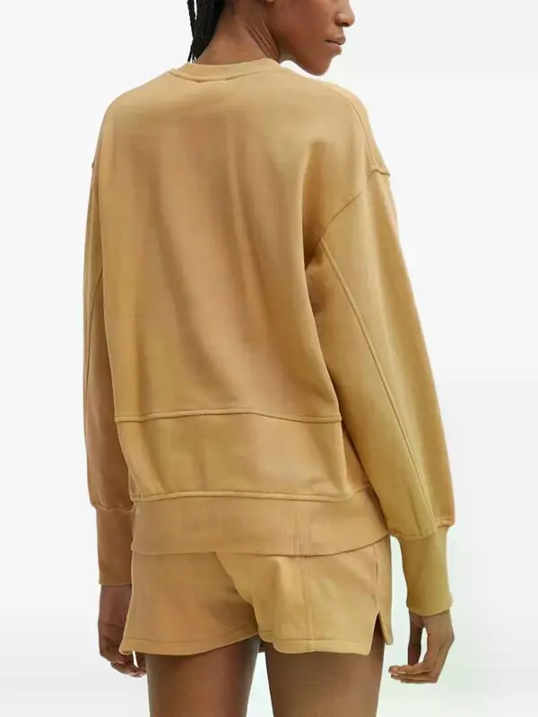 CASALL Logo Embroidered Dropped-shoulder Sweatshirt