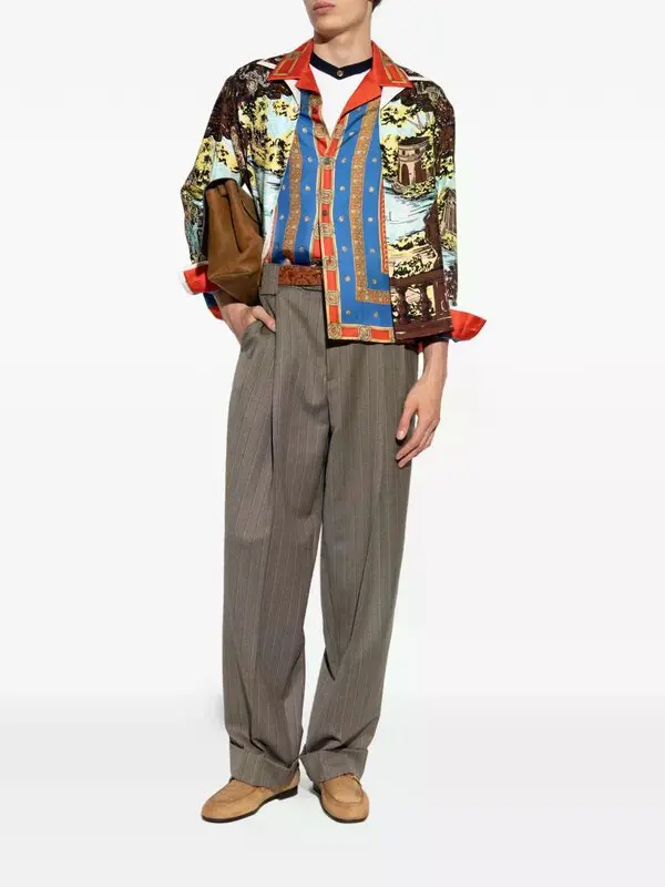 Versace Printed Silk Shirt
