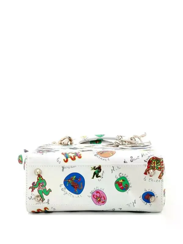 Dior Lady Bag Printed Leather Small Satchel - Multicolour