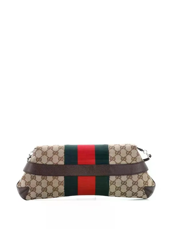 Gucci Horsebit Gg Canvas Medium Shoulder Bag