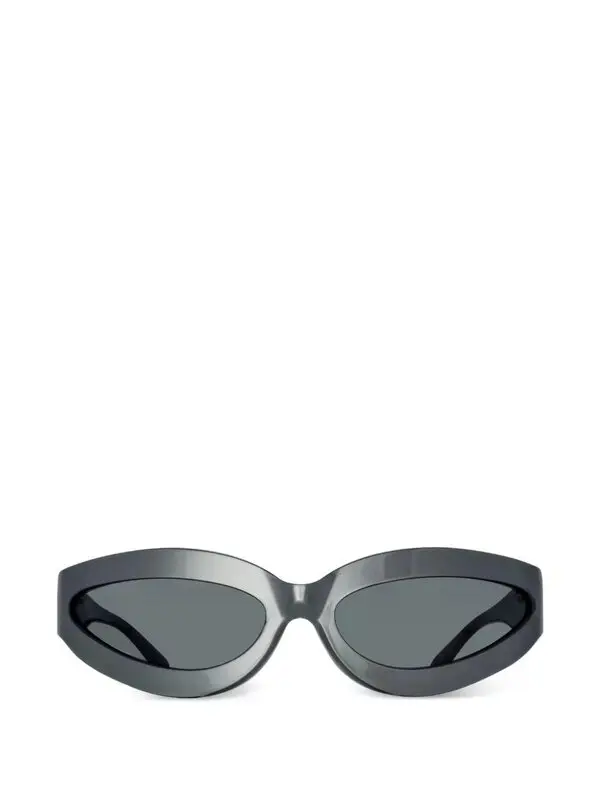 Attico X Linda Farrow Agnes Wrap Sunglasses - Grey