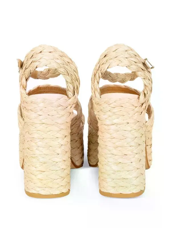CastaÑer Fresa Braided Platform Sandals - Neutrals