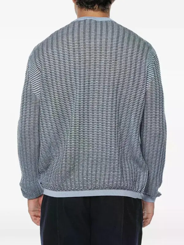 Emporio Armani Textured Knit Raglan Sleeve Sweater