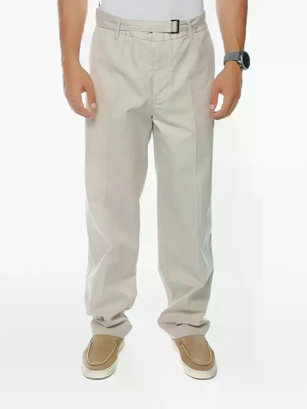 Emporio Armani Belted Straight-leg Trousers
